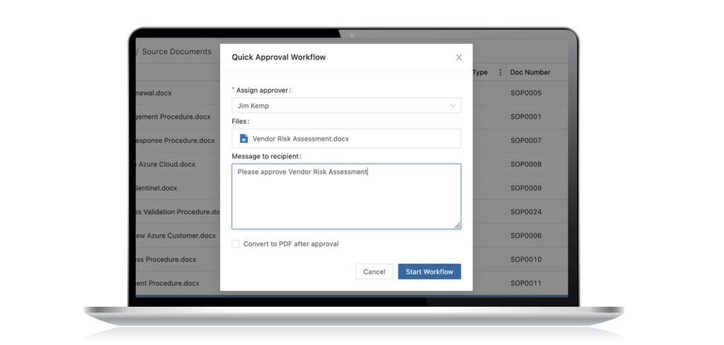 Document Approvals | Document Locator