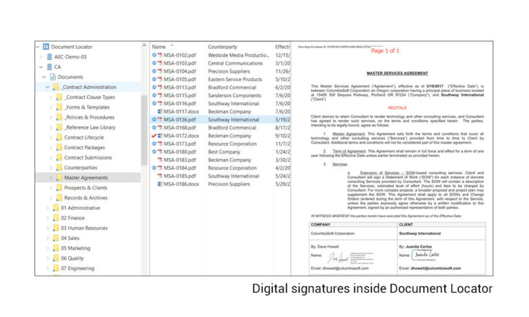 DocuSign Connector | Document Locator