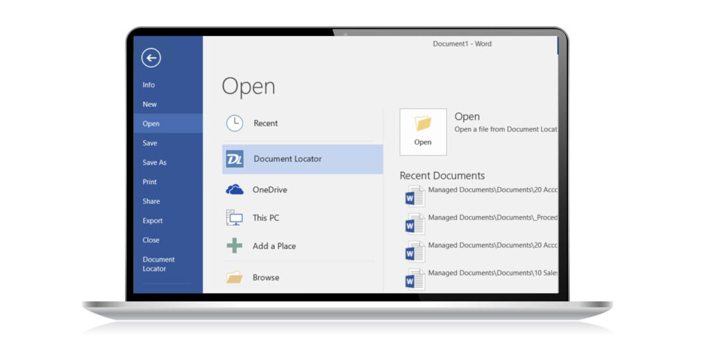 Microsoft Office Integration | Document Locator