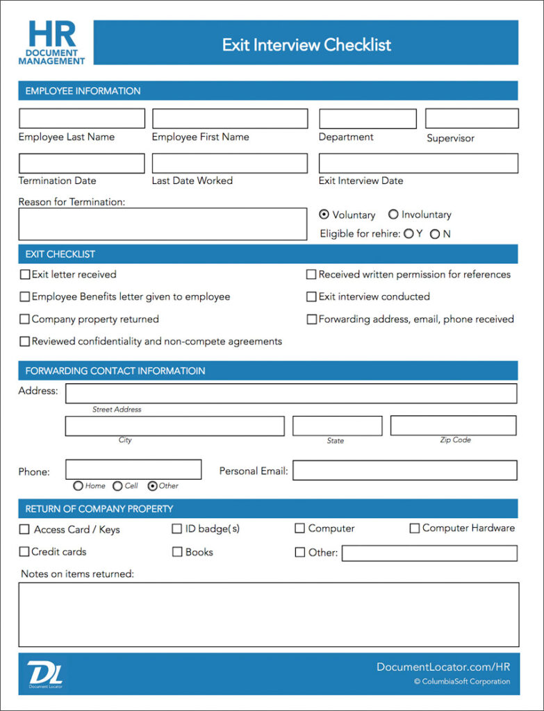 Free Human Resources (HR) Forms Templates
